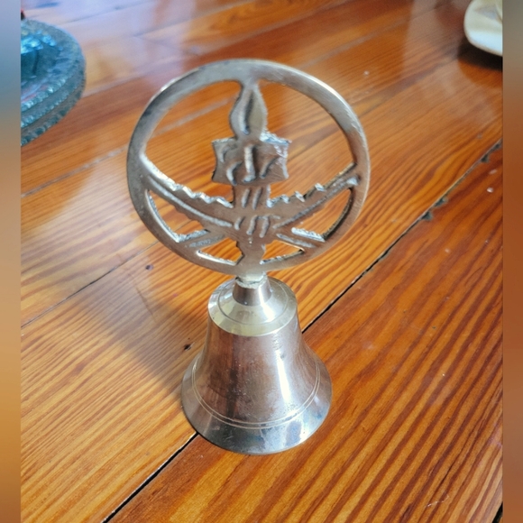 Other | Vintage Brass Bell With Decorative Italy Military Infantry ...